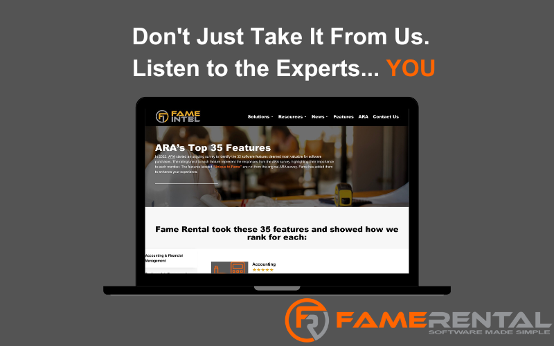 Your Future Called. It Wants Fame Rental Software. | Fame Intel